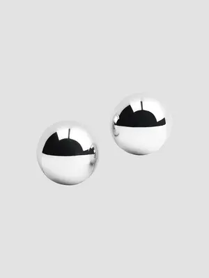 Jacquemus Les Boucles Salon Stud Earrings - Silver