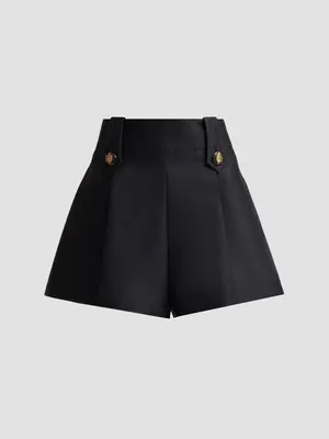Zimmermann Valiant Wool-silk Tailored Shorts