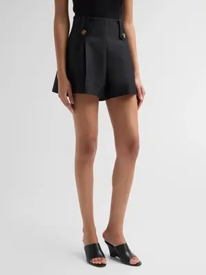 Zimmermann Valiant Wool-silk Tailored Shorts