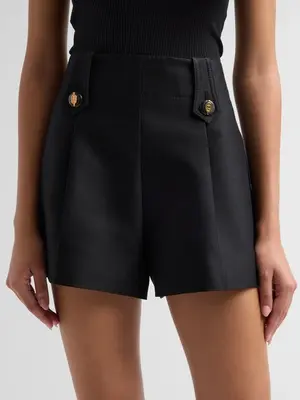 Zimmermann Valiant Wool-silk Tailored Shorts