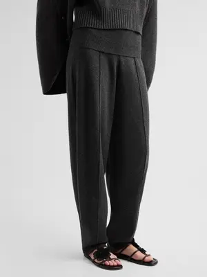 Zimmermann Valiant Knit Barrel-leg Pants