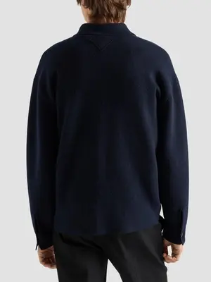 Prada Cashmere Polo Shirt - Blue