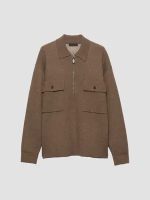 Prada Cashmere Polo Shirt - Brown