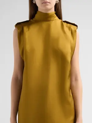 Zimmermann Silk Sleeveless Tuck Blouse