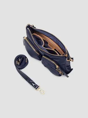 Mz Wallace Petite Chelsea Logo Shoulder Bag