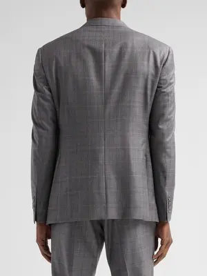 Emporio Armani Glen Check Wool Single-breasted Suit