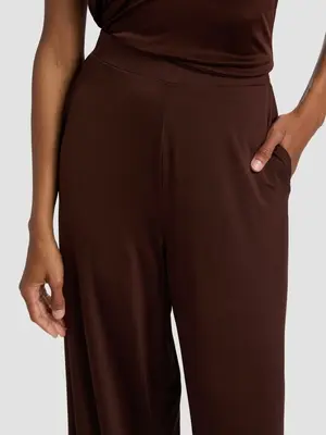 Generation Love Kelela Sheen Jersey Wide-leg Pants - Coco