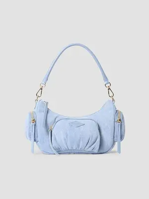 Mz Wallace Small Chelsea Denim Shoulder Bag