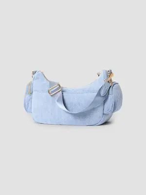 Mz Wallace Small Chelsea Denim Shoulder Bag