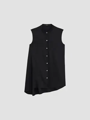 Theory Sleeveless Asymetrical Drape Top