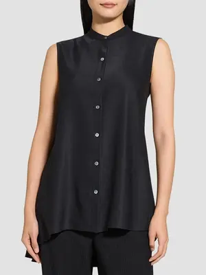 Theory Sleeveless Asymetrical Drape Top