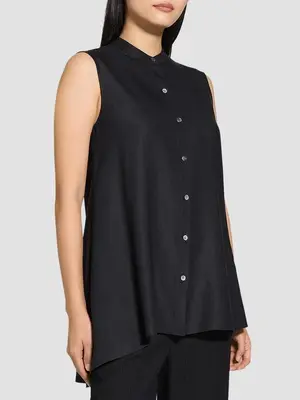 Theory Sleeveless Asymetrical Drape Top