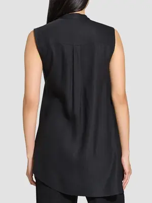 Theory Sleeveless Asymetrical Drape Top