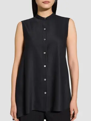 Theory Sleeveless Asymetrical Drape Top