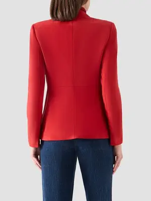 Akris Suede Single-breasted Blazer