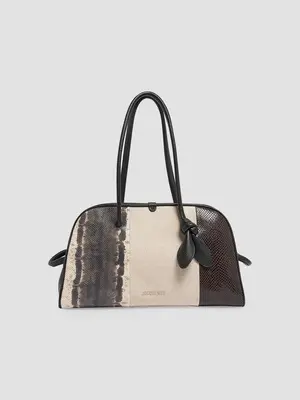Jacquemus Le Turismo Snake-embossed Leather Bowler