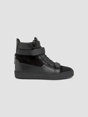 GIUSEPPE ZANOTTI Ru50040 Leather High-top Sneakers