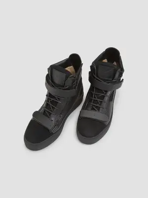 GIUSEPPE ZANOTTI Ru50040 Leather High-top Sneakers