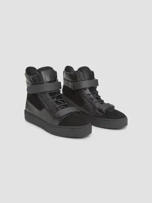 GIUSEPPE ZANOTTI Ru50040 Leather High-top Sneakers