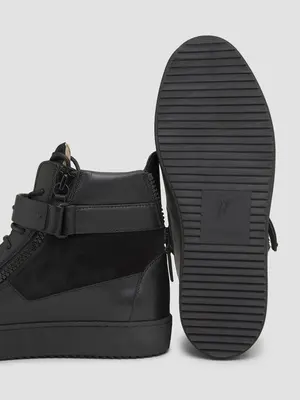 GIUSEPPE ZANOTTI Ru50040 Leather High-top Sneakers