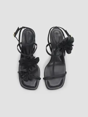 Zimmermann Belara 85mm Leather & Suede Sandals