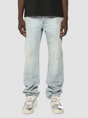 PURPLE BRAND Mechanic Dirty Cotton Straight-leg Jeans
