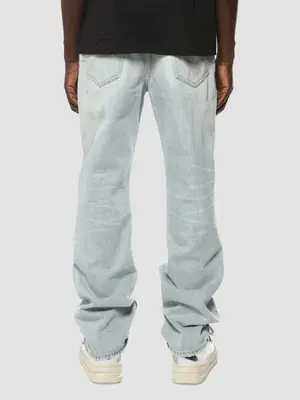 PURPLE BRAND Mechanic Dirty Cotton Straight-leg Jeans