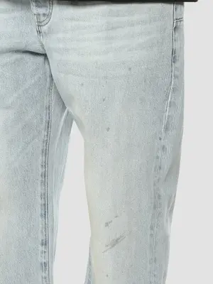 PURPLE BRAND Mechanic Dirty Cotton Straight-leg Jeans