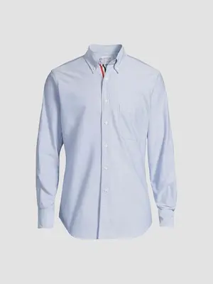Thom Browne Classic Cotton Oxford Shirt - Light Blue