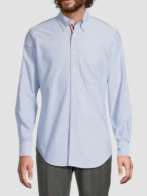 Thom Browne Classic Cotton Oxford Shirt - Light Blue