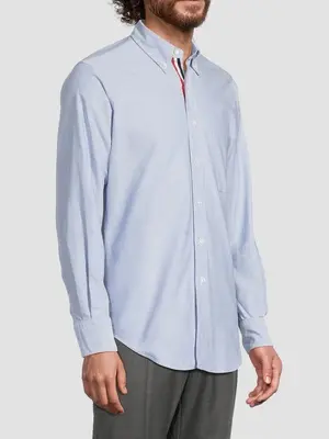 Thom Browne Classic Cotton Oxford Shirt - Light Blue