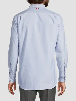 Thom Browne Classic Cotton Oxford Shirt - Light Blue