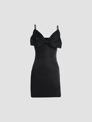 Dress The Population Mel Satin Bow Minidress