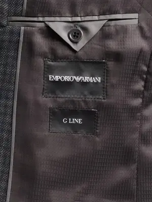 Emporio Armani Blur Box Checked Wool Sport Coat