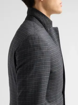 Emporio Armani Blur Box Checked Wool Sport Coat