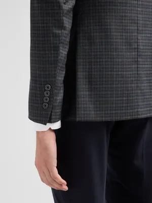 Emporio Armani Blur Box Checked Wool Sport Coat