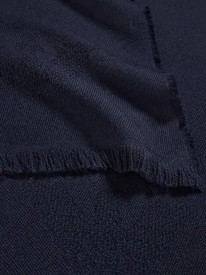 Emporio Armani Eyelash-fringe Wool Scarf