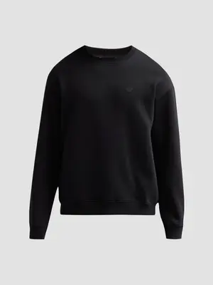 Emporio Armani Logo Jersey Crewneck Sweatshirt