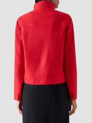 Akris Taglio Vivo Felted Wool Blend Jacket