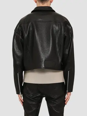 PURPLE BRAND Leather Carpenter Jacket