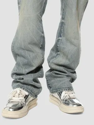 PURPLE BRAND Whiskered Stacked Jeans