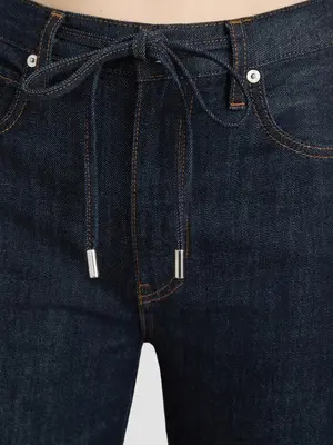 FRAME The Off Duty Drawstring Bow Jeans