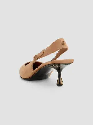 JIMMY CHOO Amel 50mm Suede Slingback Pumps