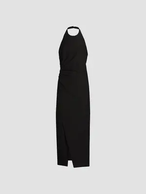 A.L.C. Sylvie Halterneck Midi-dress - Black