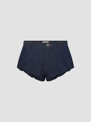 FRAME Shell Cotton Denim Shorts