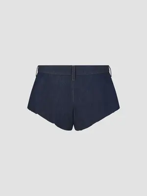 FRAME Shell Cotton Denim Shorts