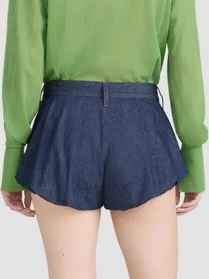 FRAME Shell Cotton Denim Shorts