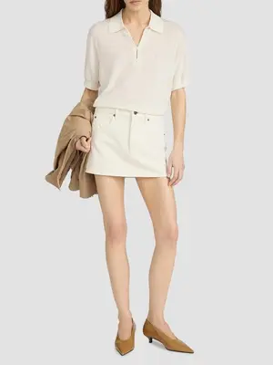 FRAME The Mini Skirt - Shell