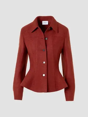Akris Boiled Wool Short Jacket