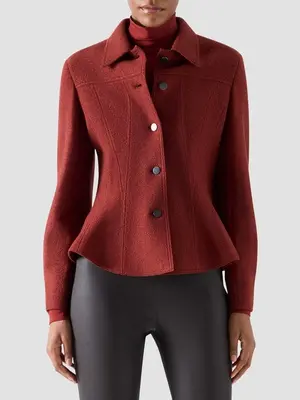 Akris Boiled Wool Short Jacket